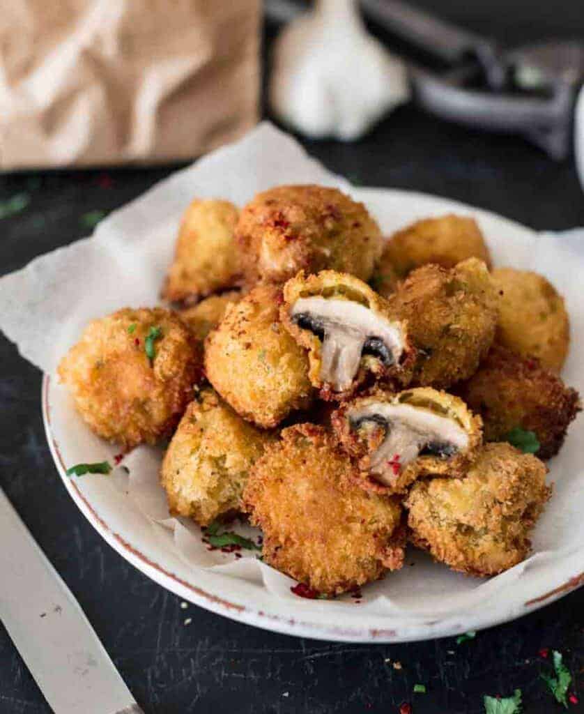 Fried Panko-Crusted Portobello Mushrooms - Carlo Cao | Plant Based ...