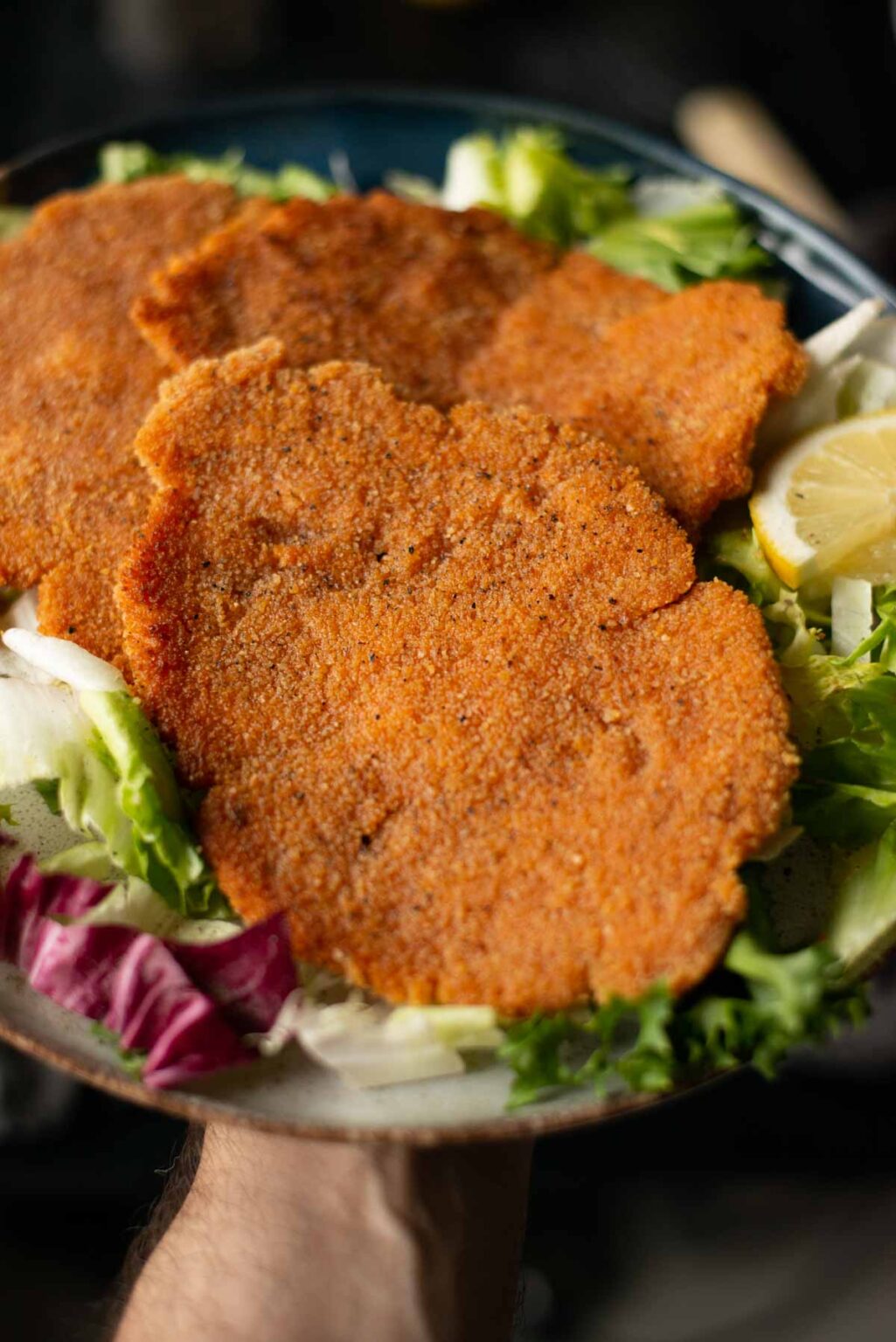 Vegan Wiener Schnitzel Recipe (with Lentil Flour) - Carlo Cao